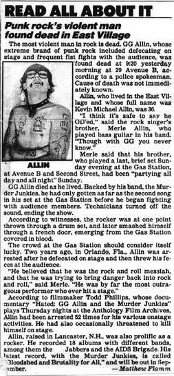 GG Allin - Wikipedia, den frie encyklopædi